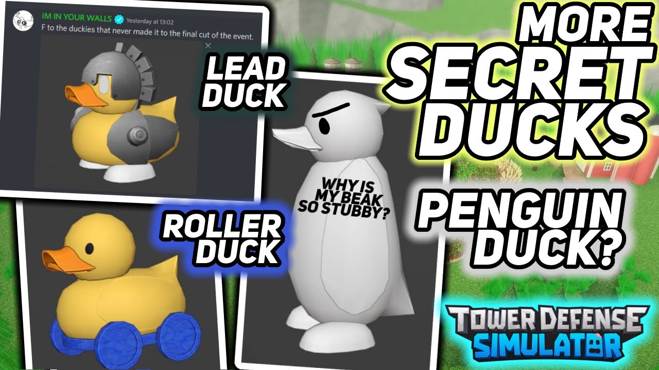 Lead Duck, Roller Duck & Penguin DUCK? - More SCRAPPED Ducks - Tower ...