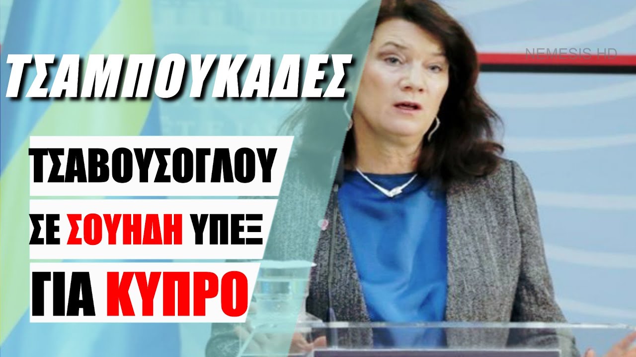 ΤΣΑΜΠΟΥΚΑΣ ΤΣΑΒΟΥΣΟΓΛΟΥ ΣΕ ΣΟΥΗΔΗ ΥΠΕΞ ΓΙΑ ΚΥΠΡΟ - "Η ΕΛΛΑΔΑ ΒΥΘΙΖΕΙ ...
