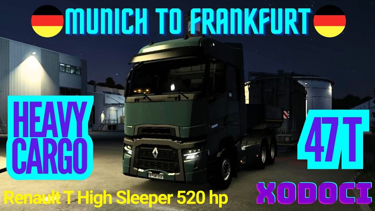 Transport(heavy cargo) Transformer(47t) from Munich to Frankfurt ...