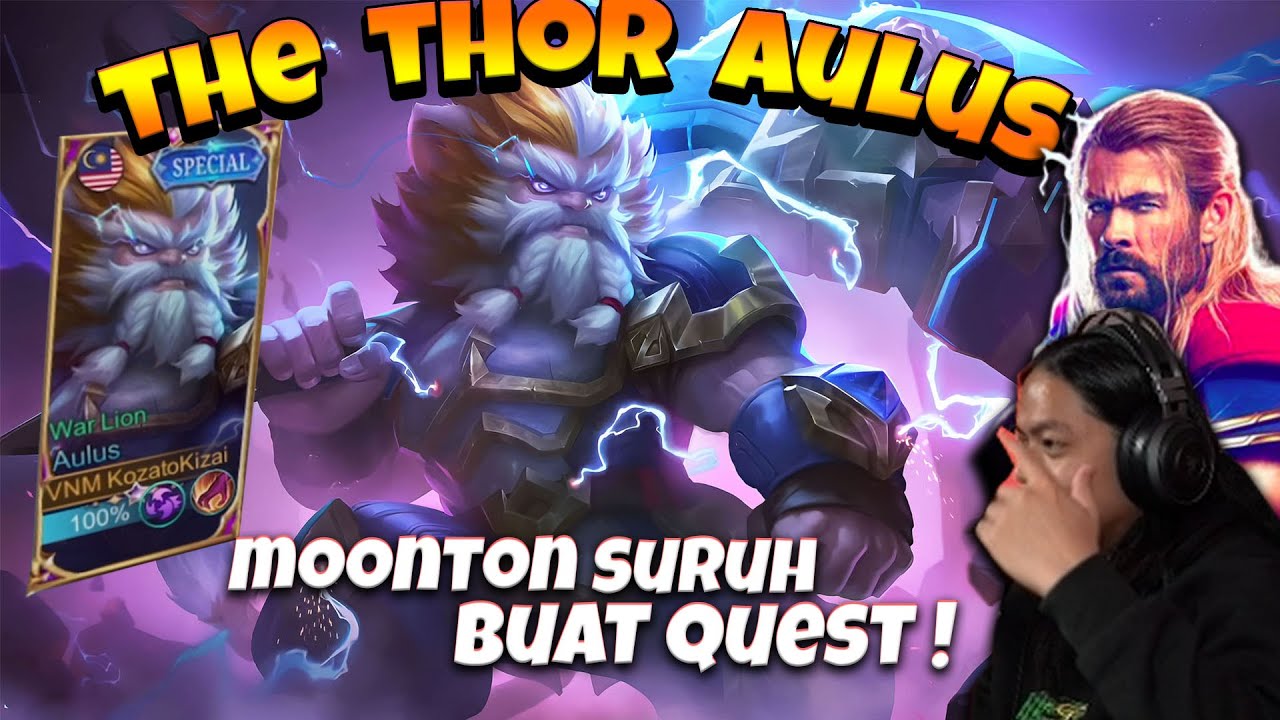 AULUS WAR LION SPECIAL NEW SKIN ! THOR ! COMETOPAPA MLBB - YouTube