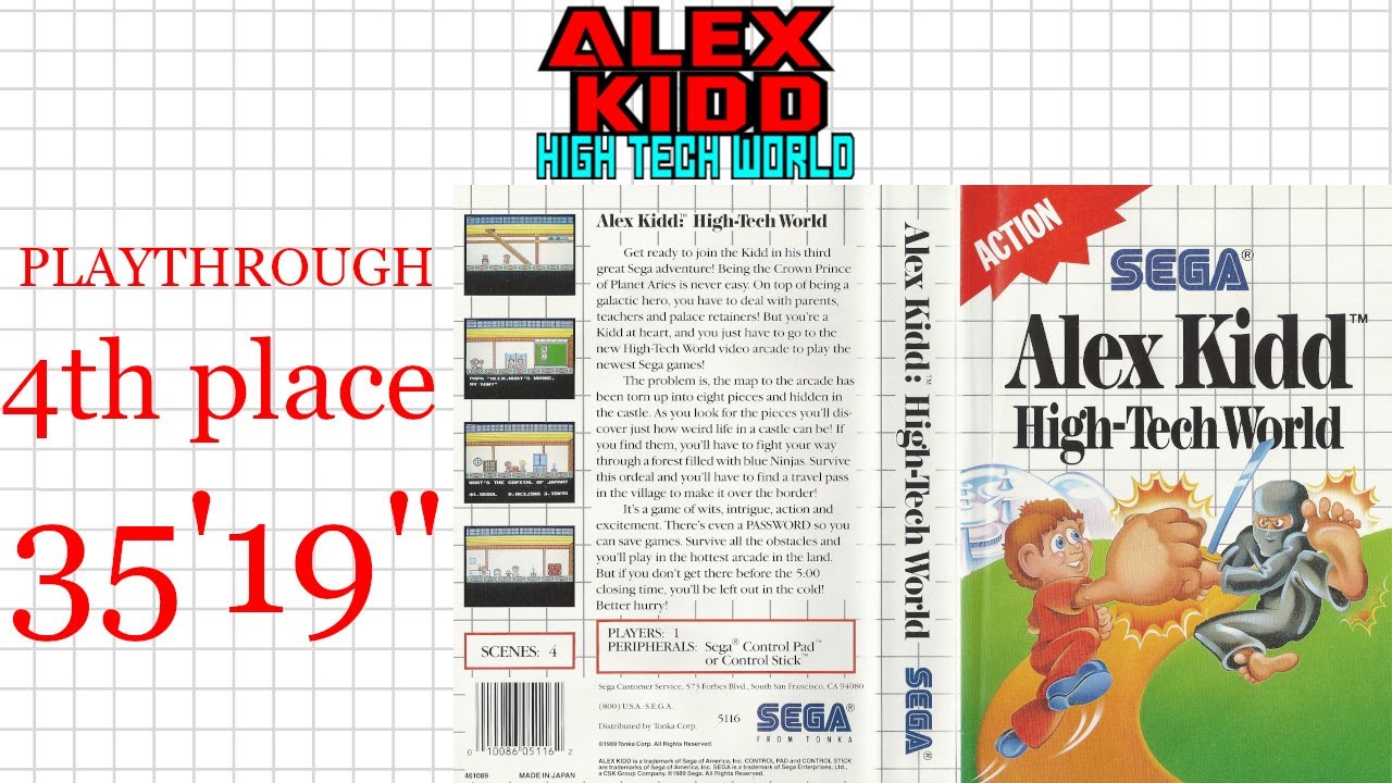 Alex Kidd: High-Tech World [SMS] Playthrough [35'19"] 4th place | SEGA ...