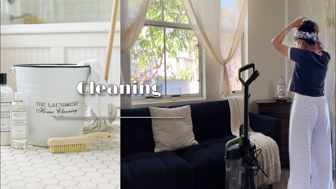🧹how I (deep) clean entire home in 1 day for a week - #kitchen ,#living ...