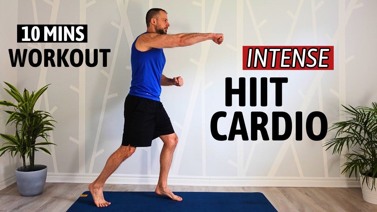10 MINUTE HIGH INTENSITY WORKOUT | At Home No Equipment - YouTube