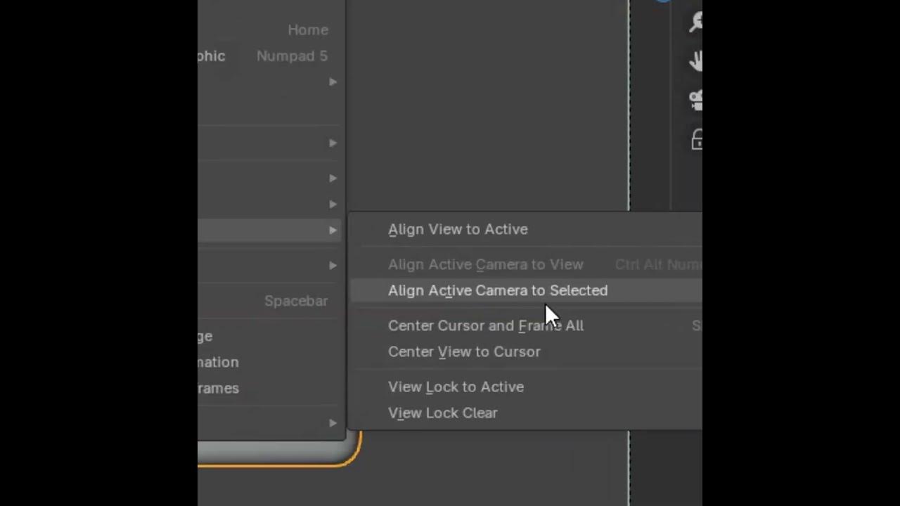 Align Active Camera to Selected - Blender #b3d - YouTube