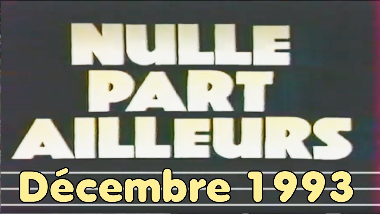 Nulle Part Ailleurs - Eric Cantona [ Décembre 1993 ] (VHSRIP) - YouTube