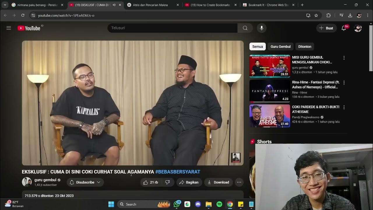 Pandangan Saya terhadap pendapat coki soal ateisme (mata kuliah Agama G748) - YouTube