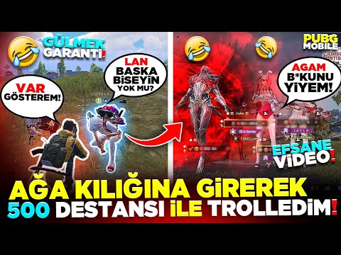 AĞA KILIĞINA GİRİP RAST GELE 500 DESTANSI İLE TROLLEMEK 🤣 | PUBG MOBILE