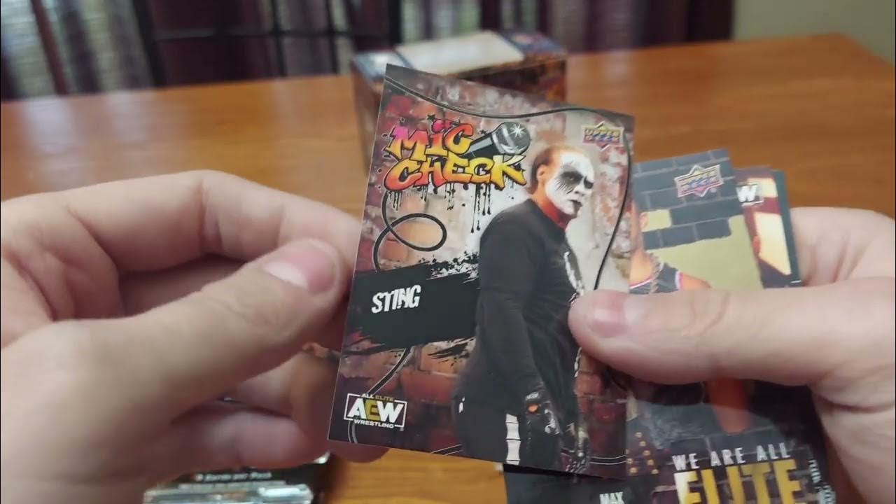 Opening 1 2023 UpperDeck AEW Wrestling Blaster Box from Ringside collectibles - YouTube