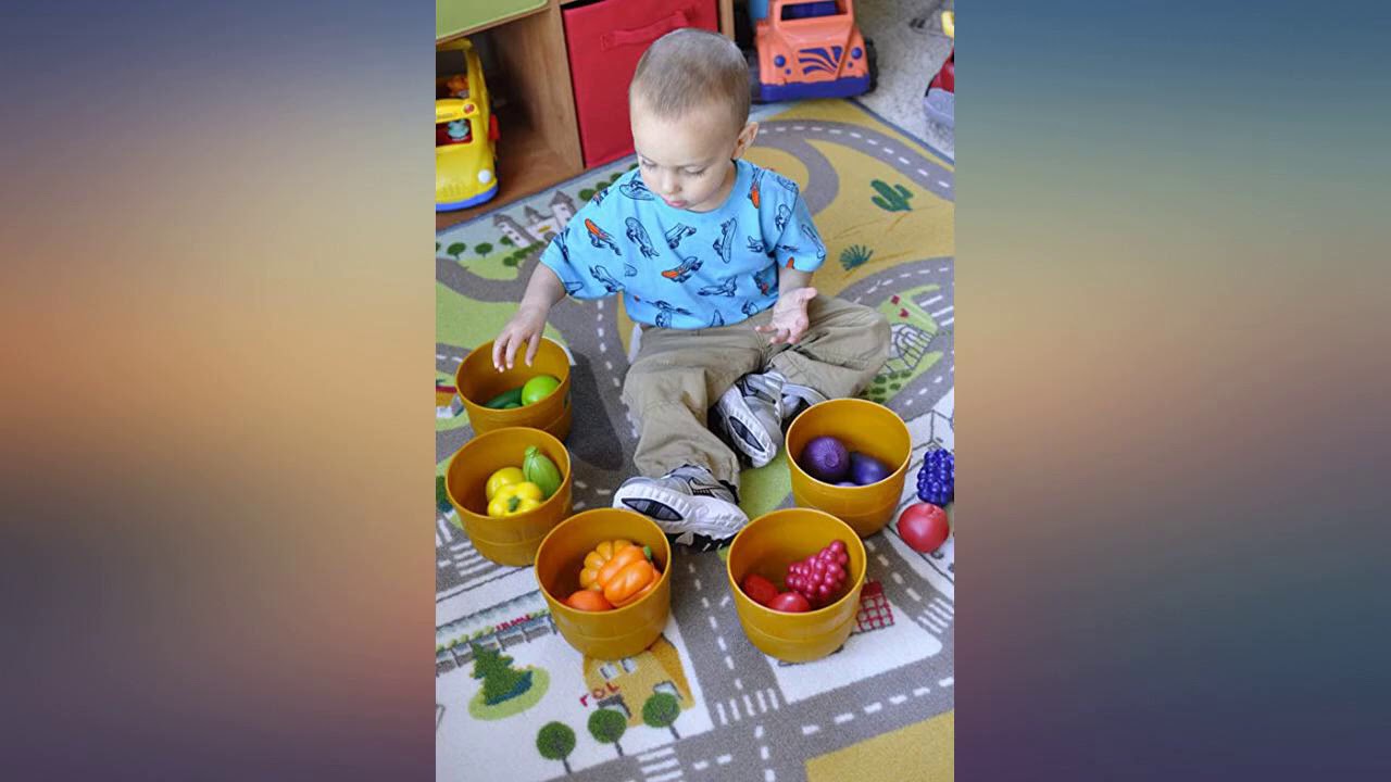Learning Resources Farmer's Market Color Sorting Set, Homeschool, Play ...