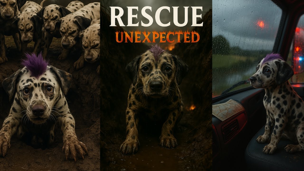Courage on Fire🔥: A Purple-Tufted Dalmatian’s🐕🐾 Heroic Journey ...