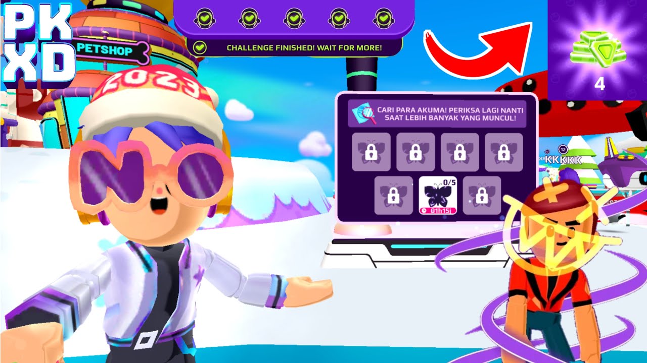 PK XD UPDATE 5 LOKASI AKUMA PART 6 FREE 4 GEMS - YouTube