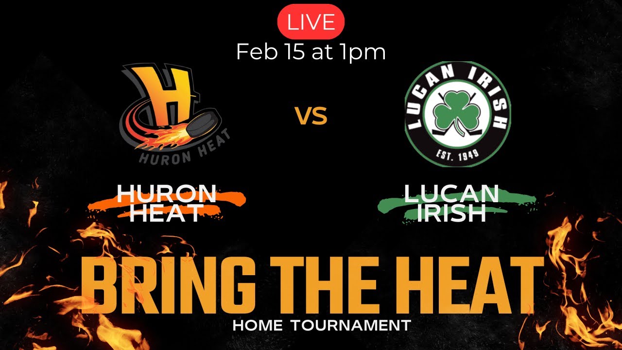 Huron Heat vs Lucan Irish - Feb 15, 2025 at 1pm - YouTube