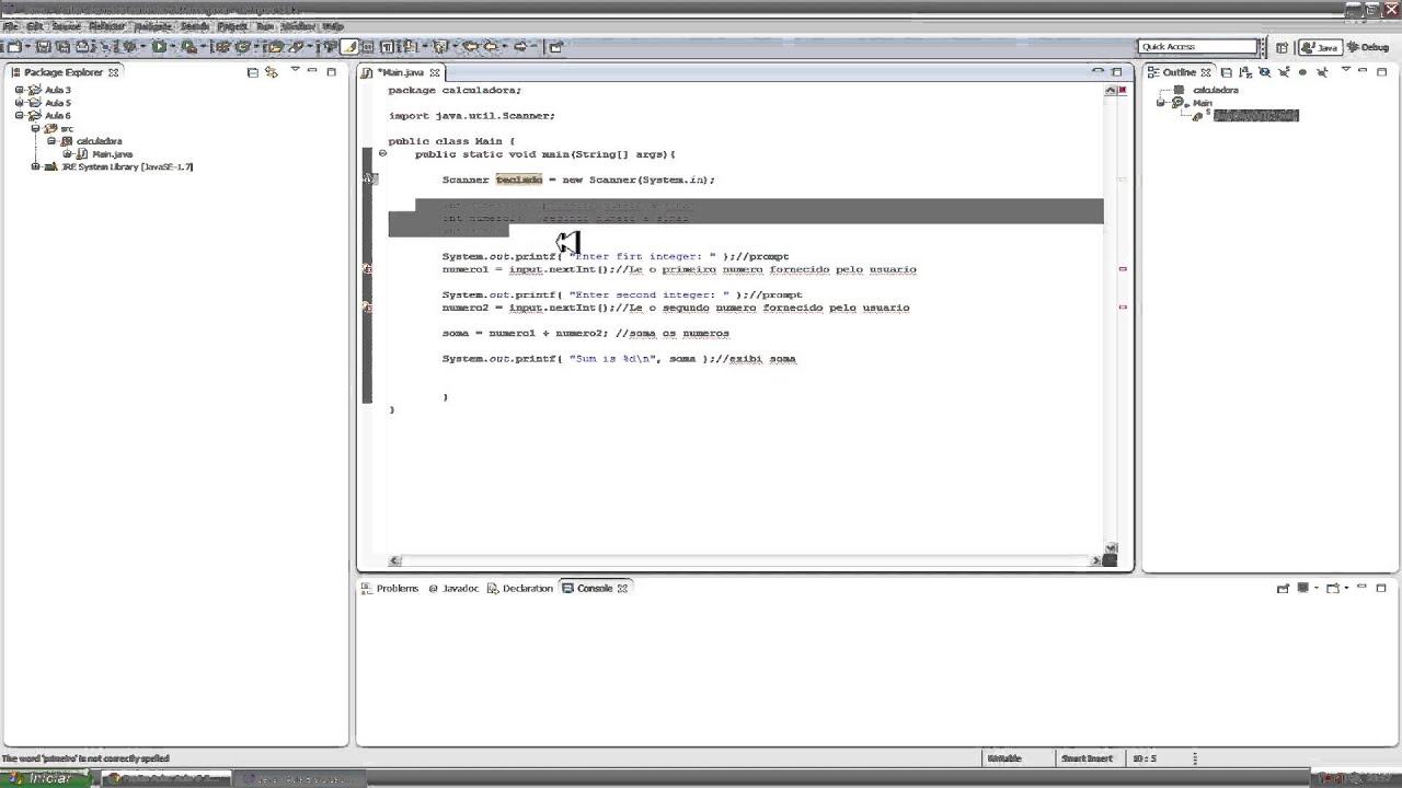 Aula #7 Java - Criando uma Calculadora Simples - YouTube