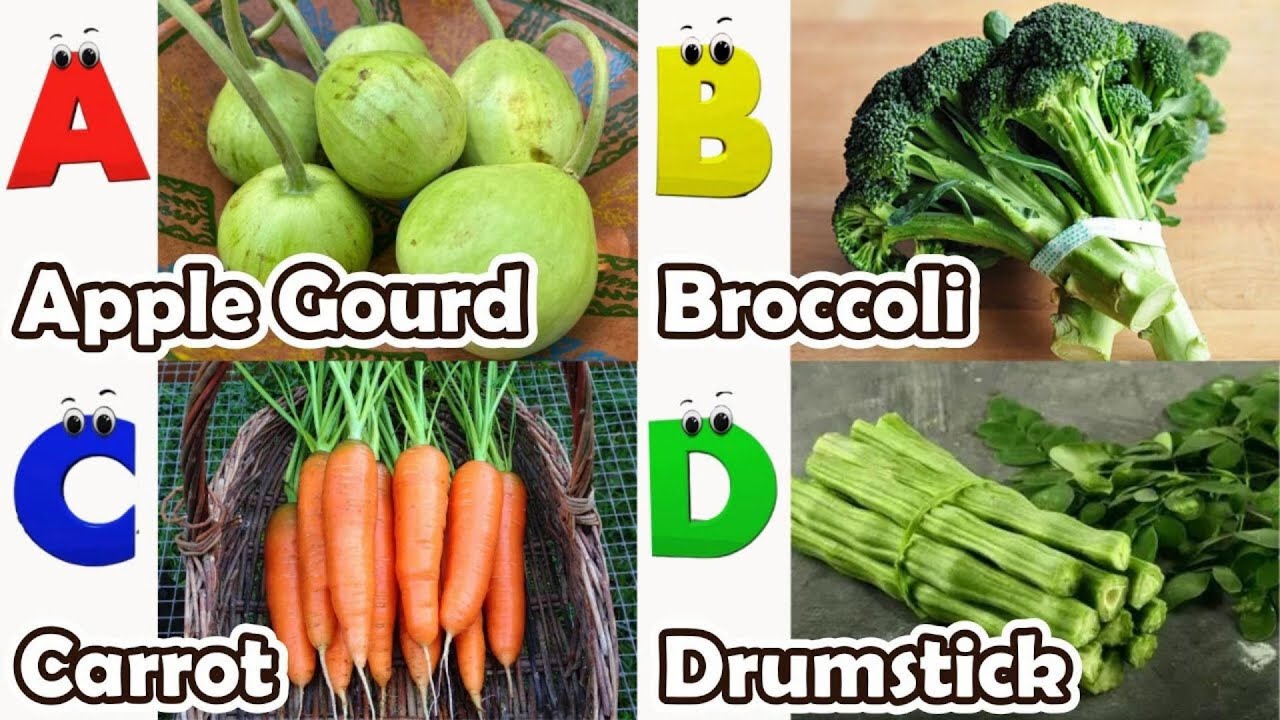 ABC Vegetables Song | Alphabets Kids song | Learn #alphabet and # ...