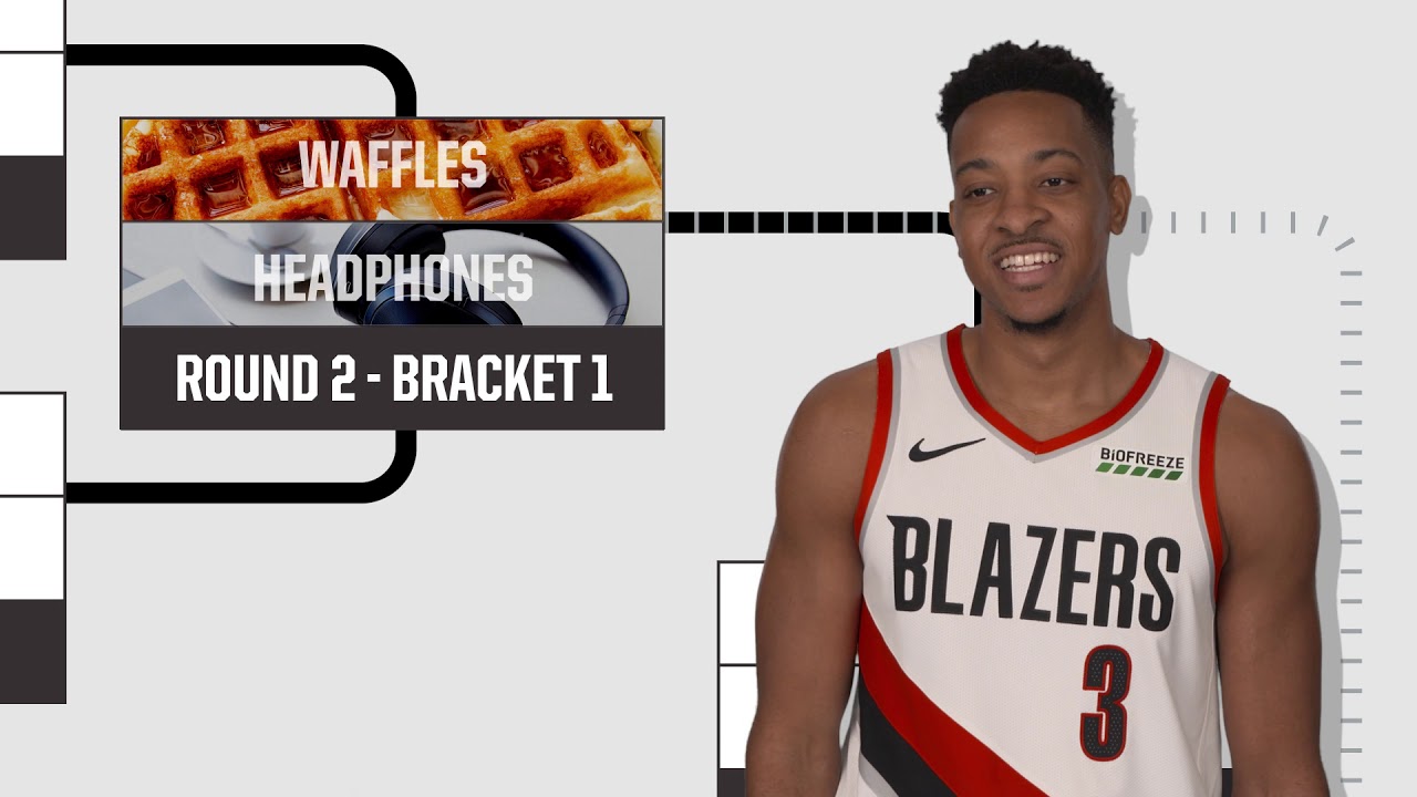 CJ McCollum's 2019 bracket challenge - YouTube