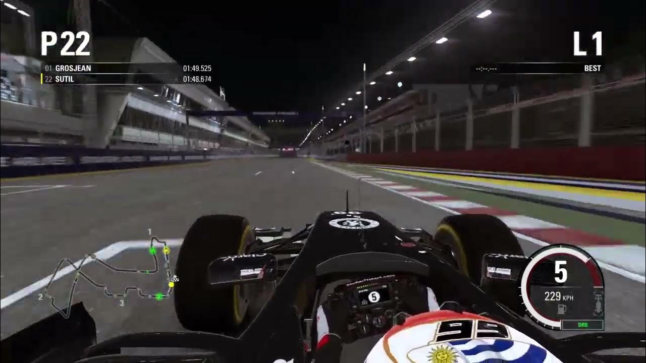 F1 2015 (2014 Season) One lap in Singapore - YouTube