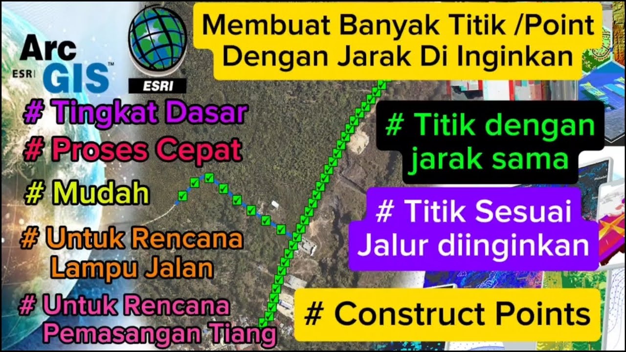 ArcGis - Membuat Banyak Titik / Point Dengan Jarak Diinginkan ...