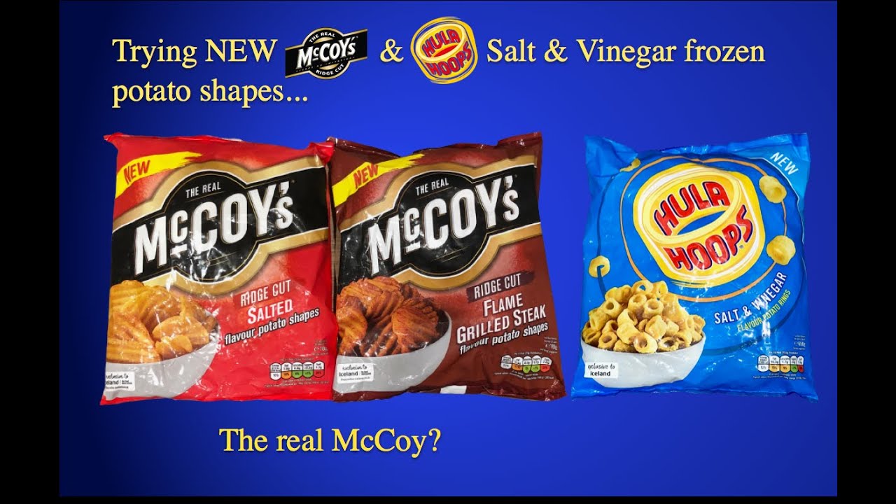 Trying NEW McCoy's & Hula Hoops frozen potato shapes flavours | Taste ...