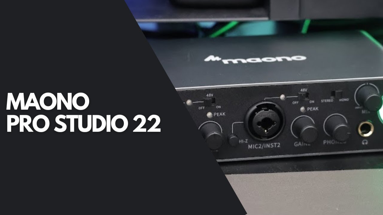Boost Your Sound with Maono PS22 Dual Mic Audio Interface - YouTube