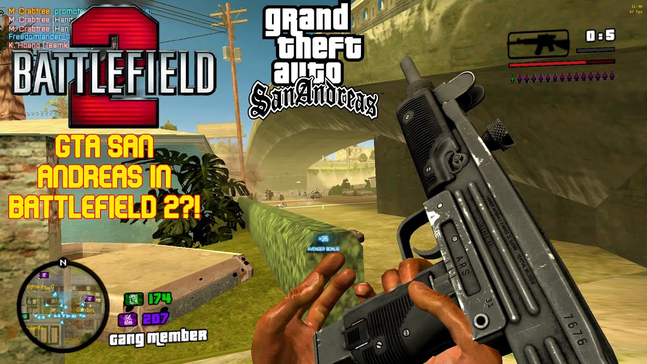 BUSTAFIELD 2: a BF2 mod set in GTA San andreas.. - YouTube