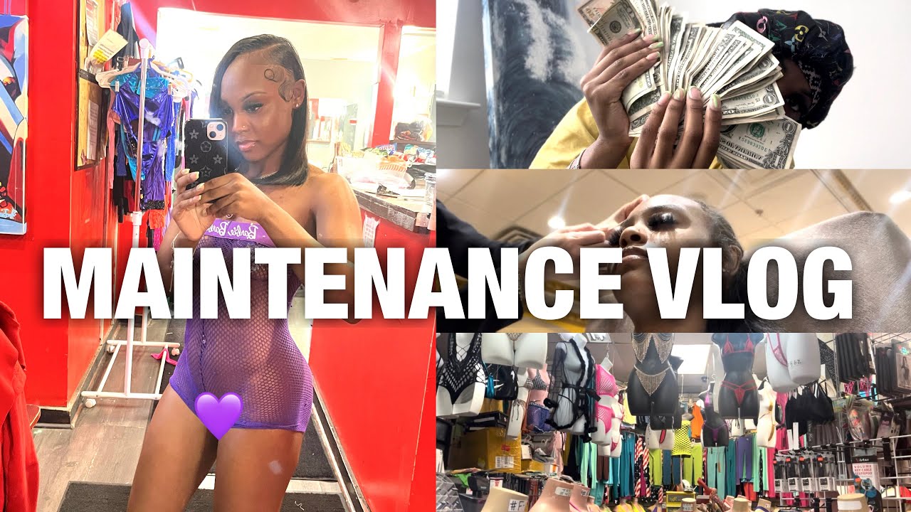 STRIPPER VLOG: mini maintenance vlog + money count! - YouTube