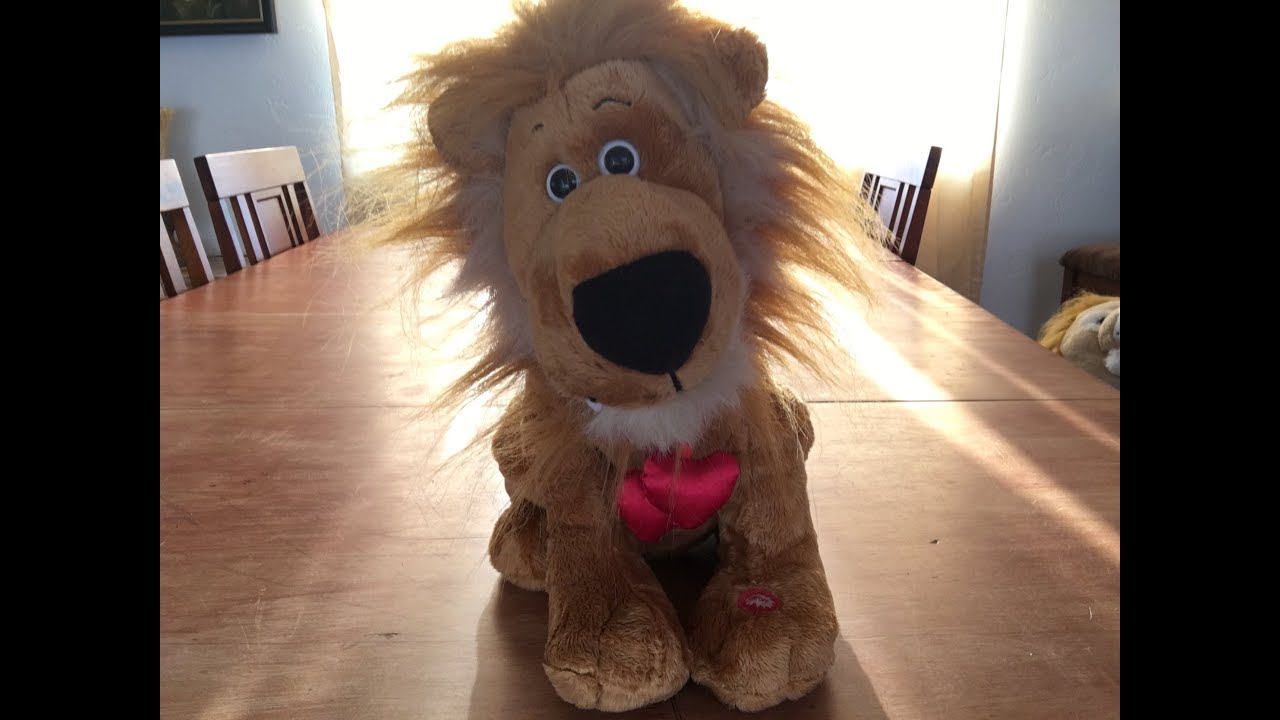 Animatronic Singing Lion WIthout Fur - YouTube