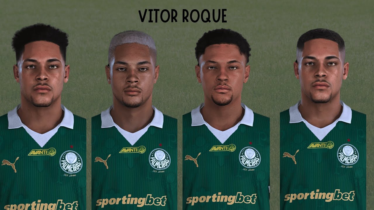 Facepack | Vitor Roque Palmeiras | PES 21 PC - YouTube