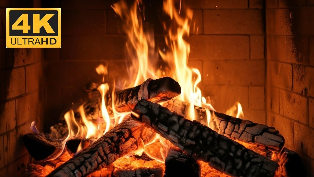 4K Cozy Fireplace 🔥— Crackling Fire, Warmth and Pure Relaxation for ...