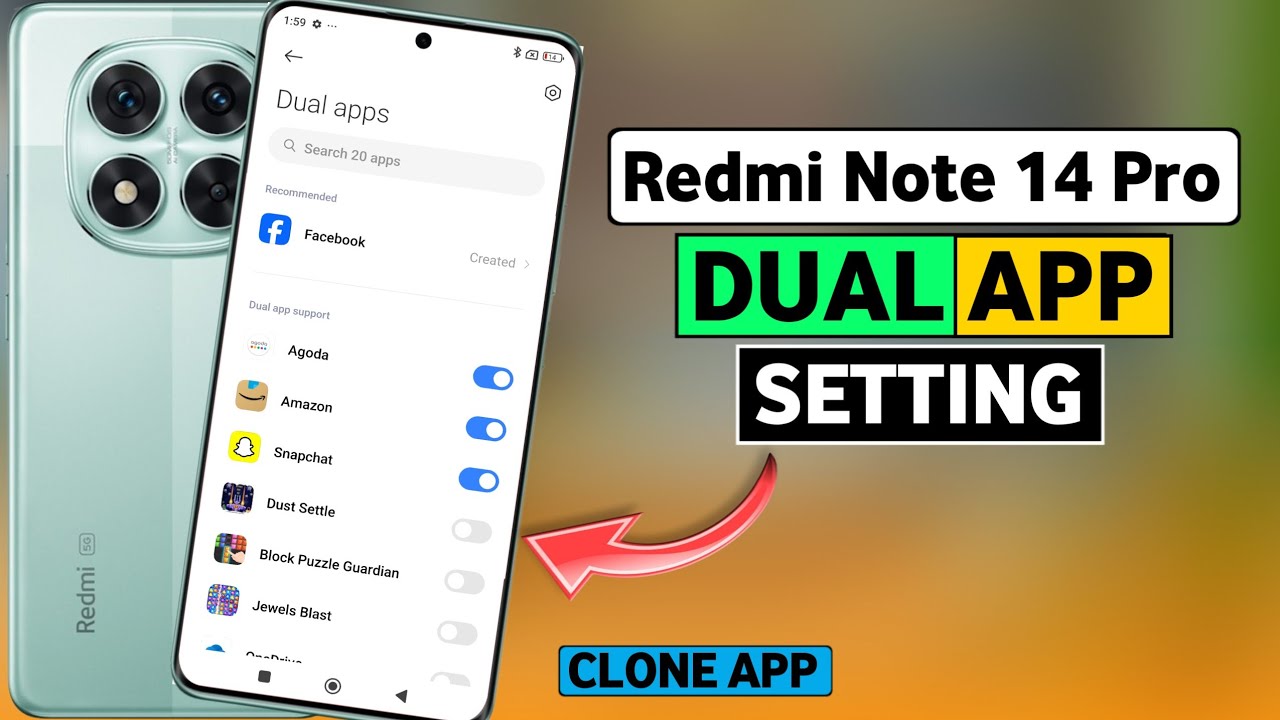 Redmi Note 14 Pro 5G Dual Apps Setting | How To Create Dual Apps in ...