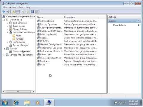 creating local users and group using computer management - YouTube