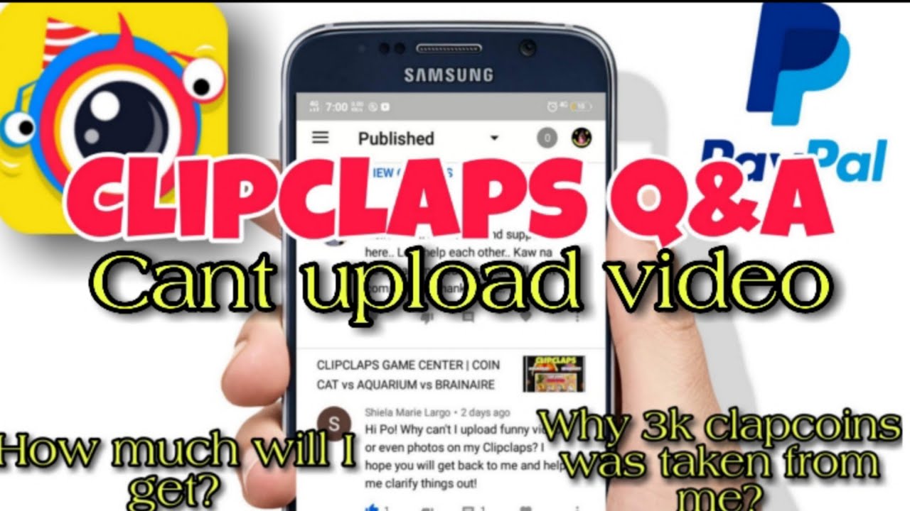 CLIPCLAPS Q&A | What's the reason why others can't upload videos? - YouTube