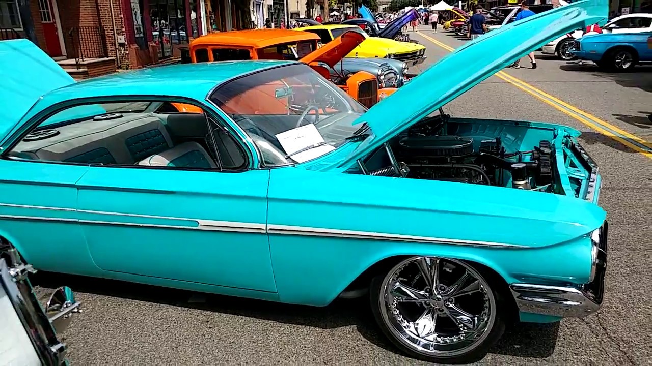 1961 CUSTOM PPG HOT LICK AQUA CHEVROLET BEL AIR - YouTube