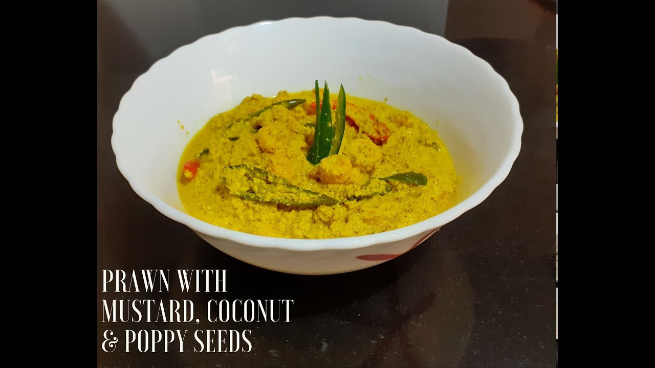 Sorse Posto Chingri||Bengali Prawn Curry||Only 5 ingredient Simple ...