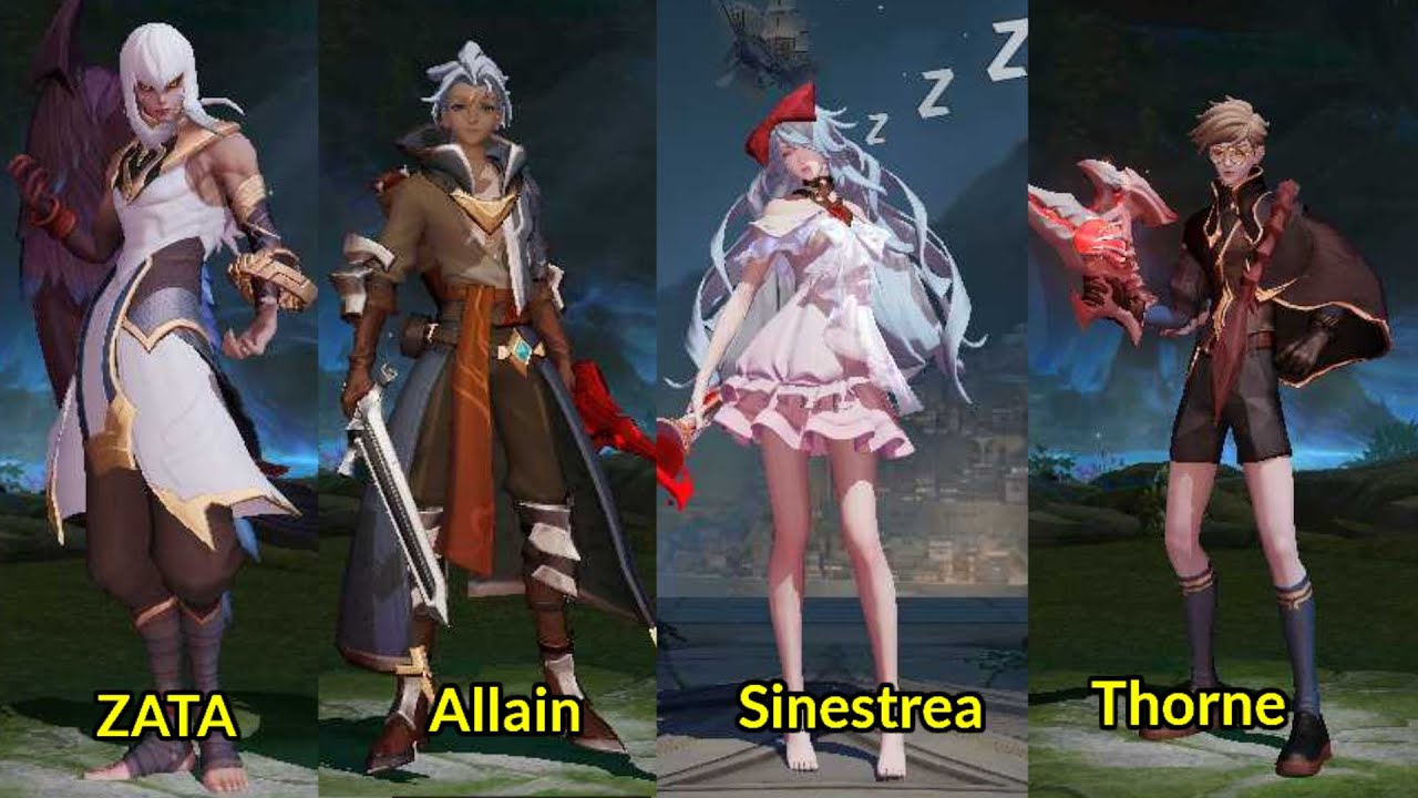 Hero Baru AOV | ZATA - Dragonfly ( Allain) - Sinestrea - Thorne | AOV ...