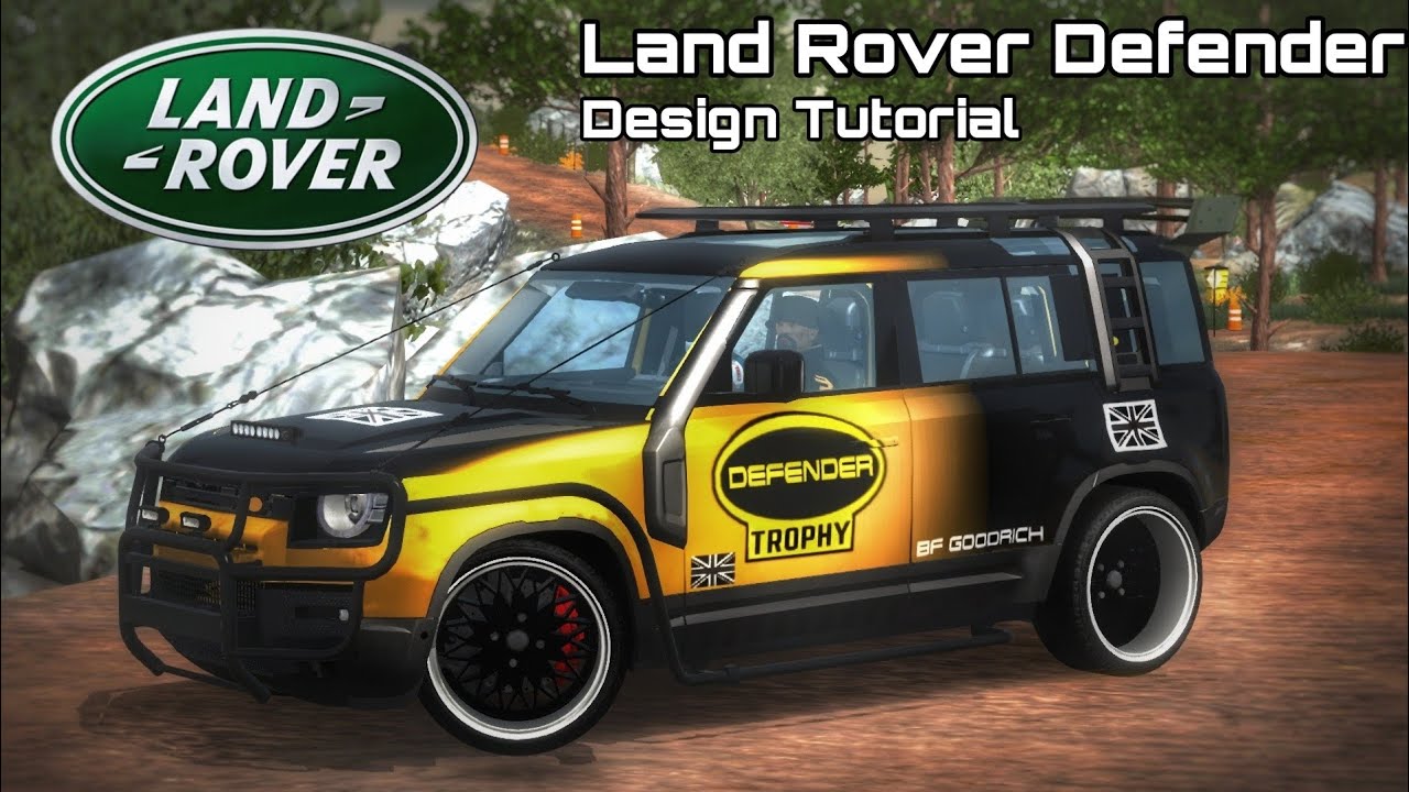 Land Rover Defender Trophy Edition Livery Tutorial | Car Parking ...