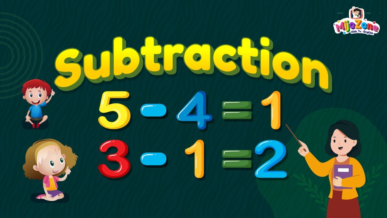 Subtraction | Basic Maths for kids | MijoZone - YouTube