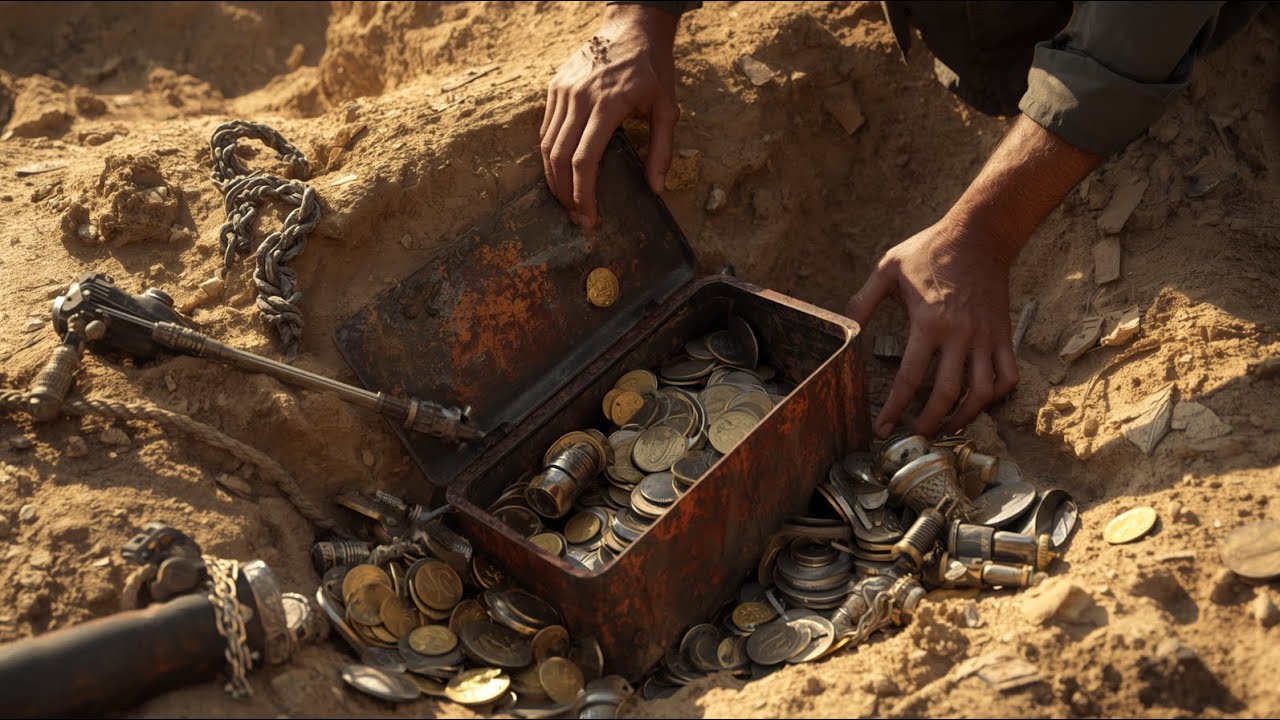 Found a Hidden Treasure Box Old Secret Box Found While Digging - YouTube