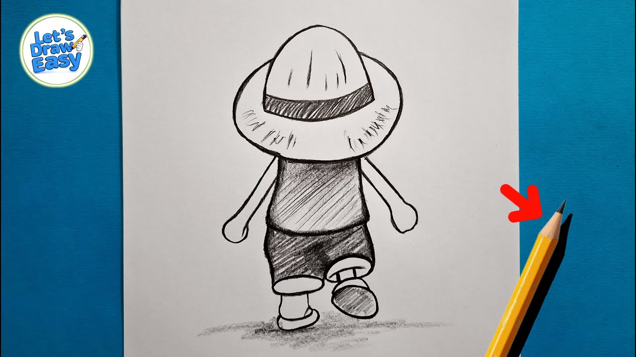 How to Draw Luffy Easy | Step by Step One Piece Drawing for Beginners ...