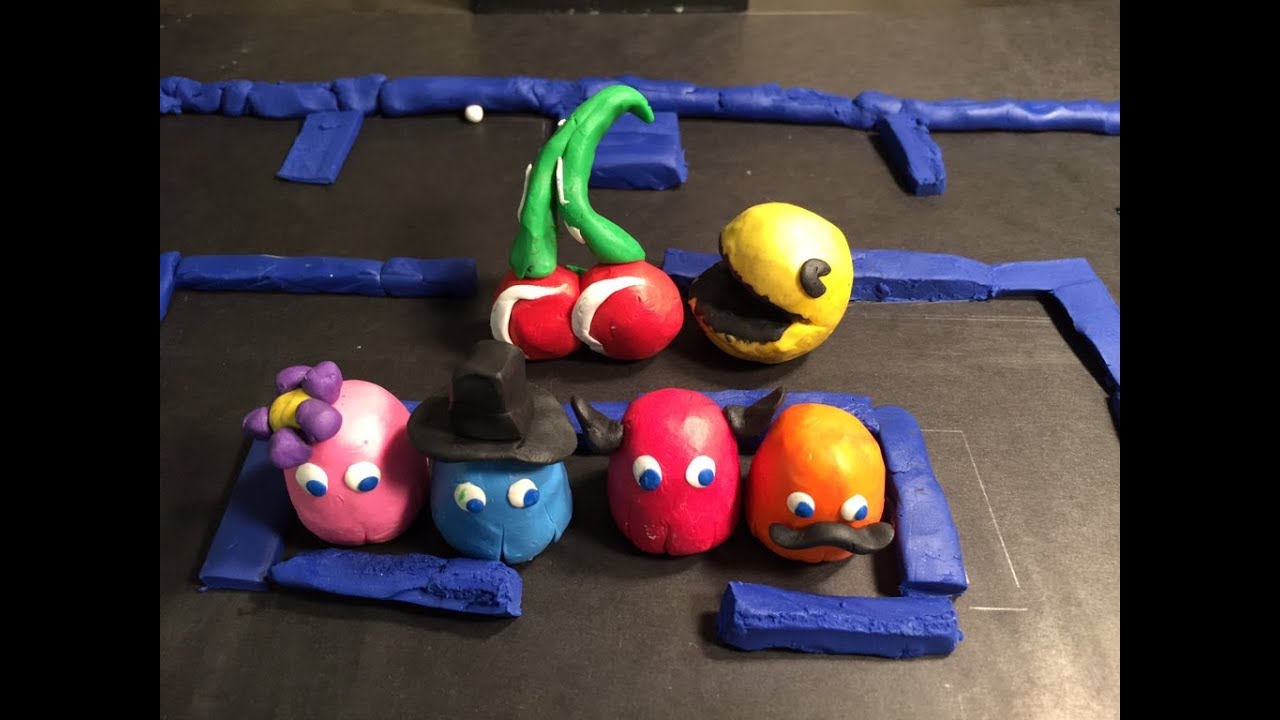PAC-MAN! Animation Claymation/Typography - YouTube