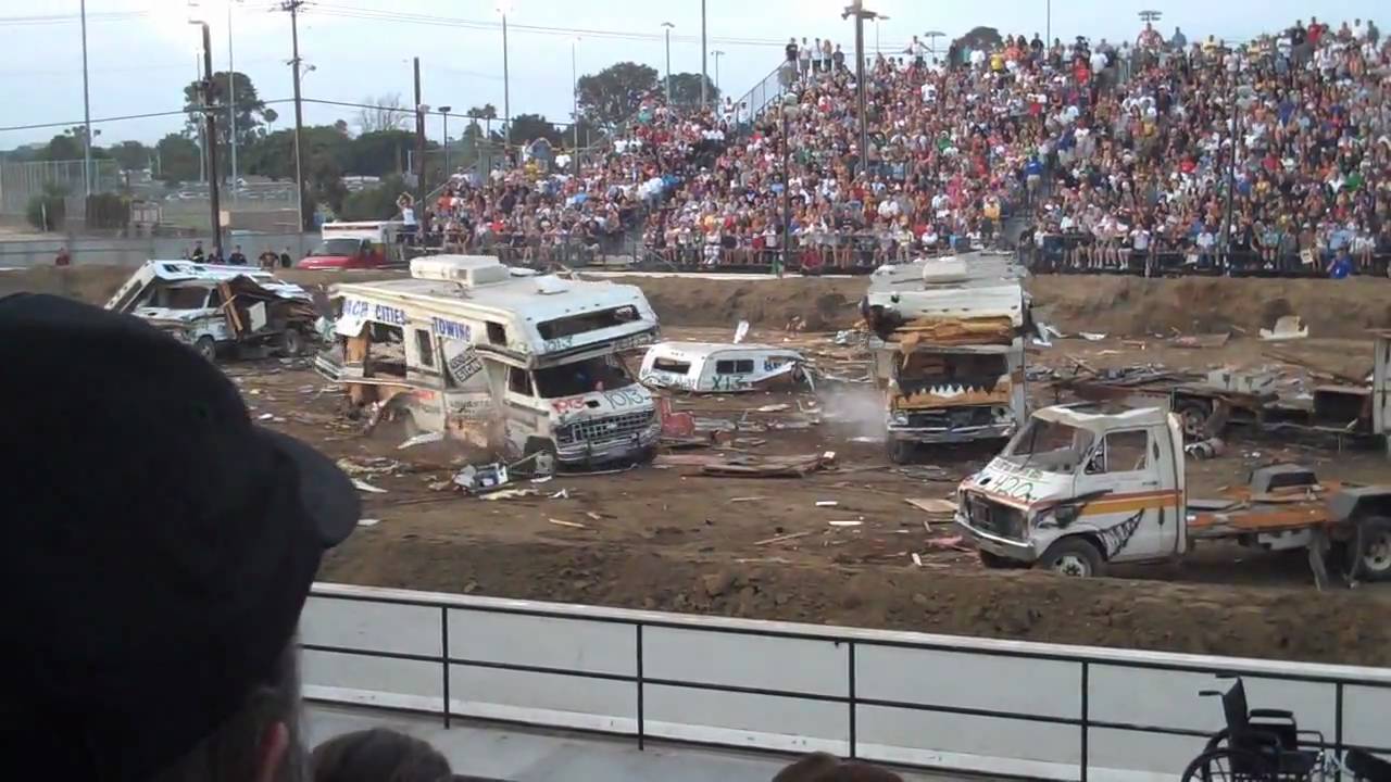 2009 OC Fair - RV Demo Derby - YouTube