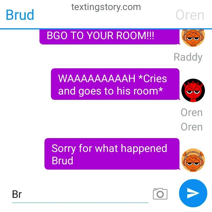 [Texting story] Raddy hits Brud and gets Grounded (Inspired by ...