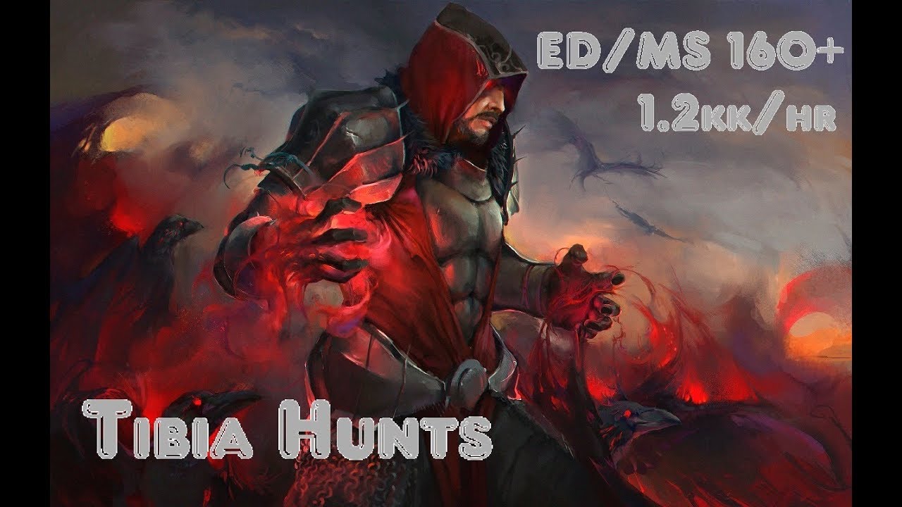 Tibia Hunts - ED/MS 160+ 1.2kk/hr - Feyrist - YouTube