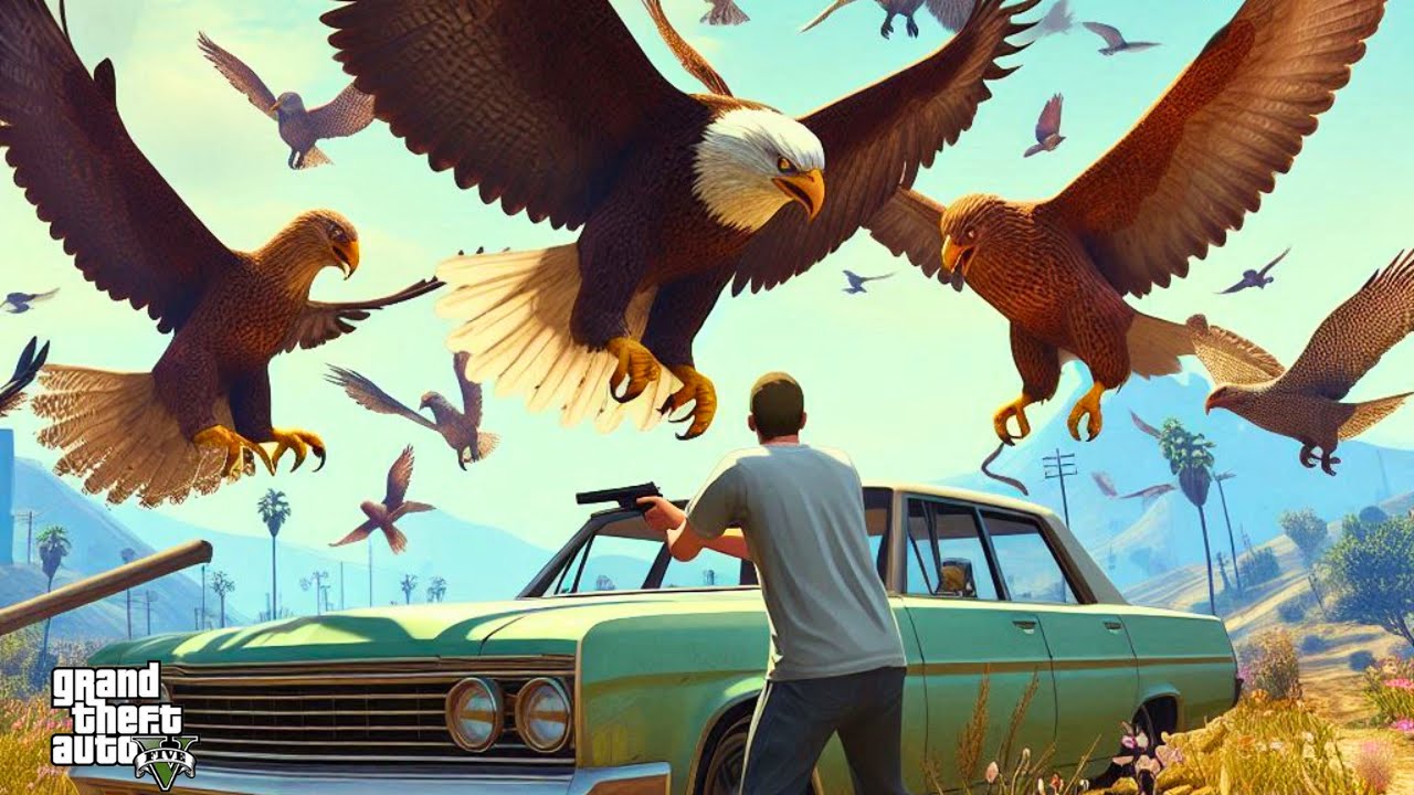 GTA 5 Mythbusters Can Birds Be Deadly? 🤔 - GTA 5 GAMEPLAY - YouTube