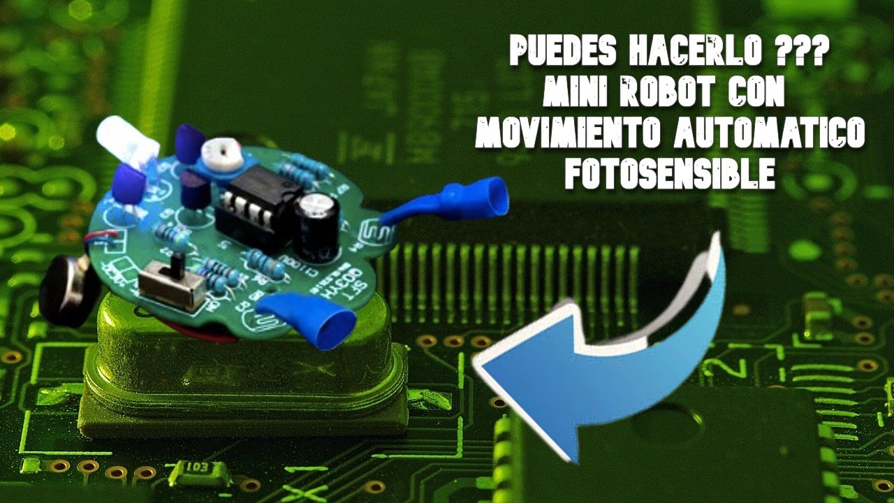 Construye un Mini Robot con Movimiento Automático Fotosensible | Kit ...