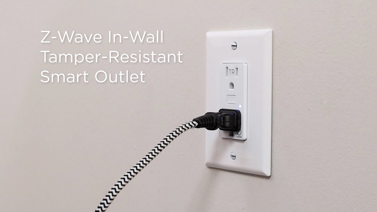 58449, 59387: Z-Wave Tamper-Resistant Smart Outlet - Installation - YouTube