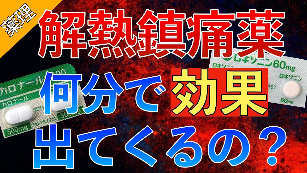 【患者に聞かれやすい】解熱鎮痛薬はどのくらいで効く?〜カロナール ロキソニン ロピオン アンヒバ座薬 アセリオ ボルタレン Youtube