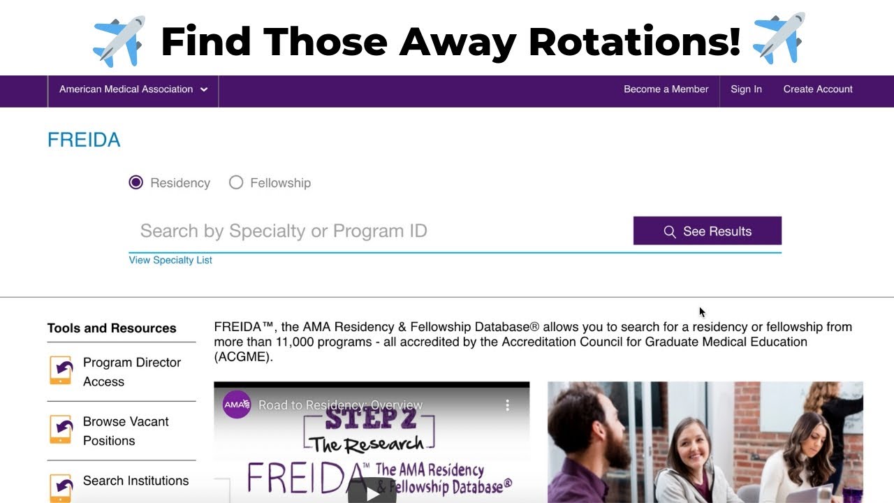 Use FREIDA to Strategically Book your Electives as an IMG - YouTube