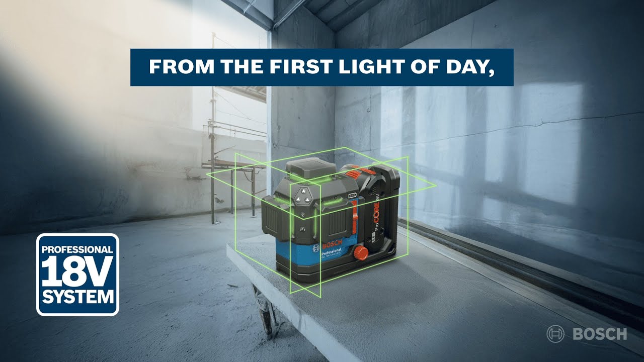 Bosch GLL 18V-120-33 CG | Bosch Line Laser - YouTube