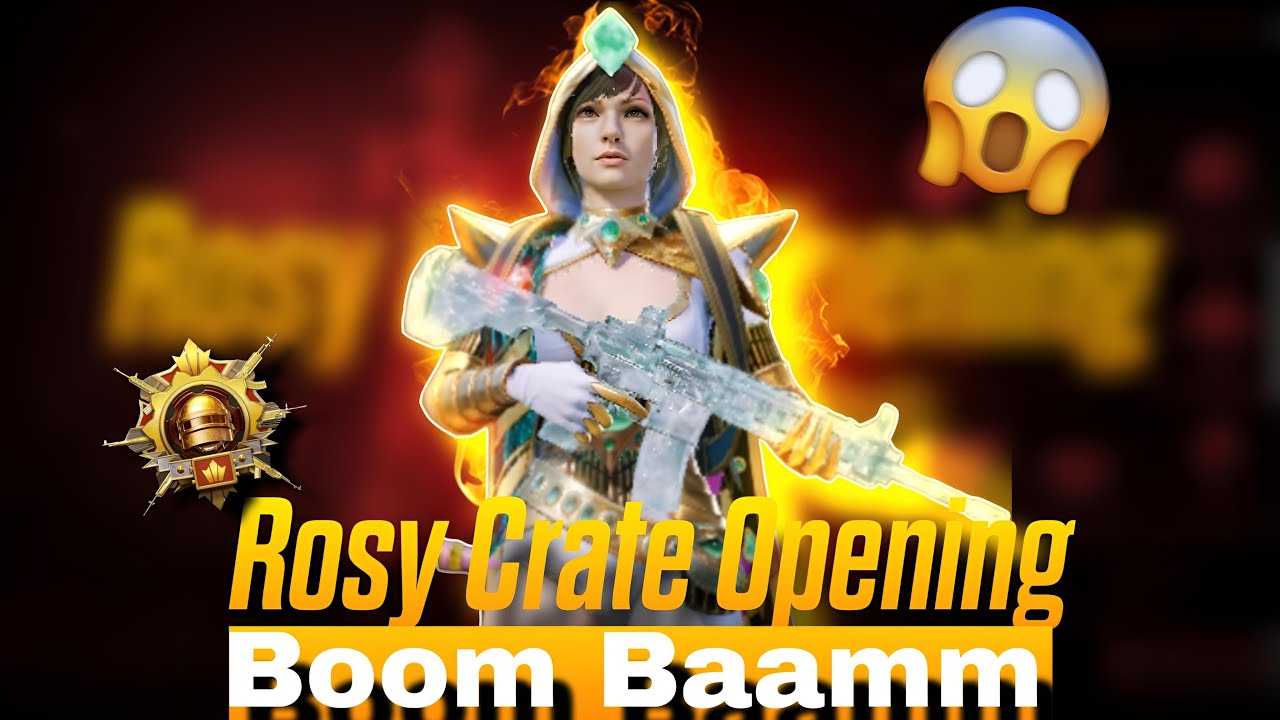 😍 New Rosy Crate Opening I BGMI New Rosy Crate Opening I Rosy Crate ...
