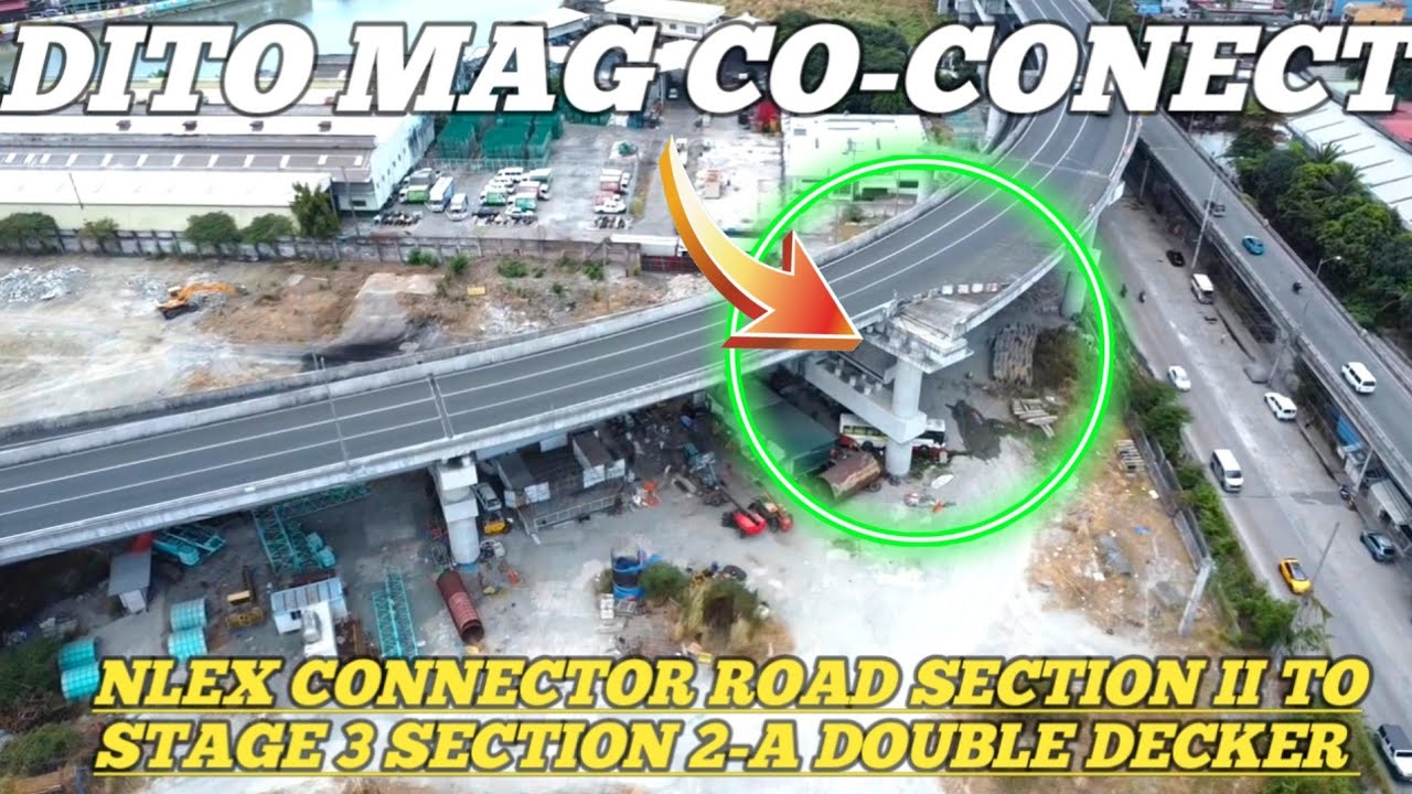 WOW 😲 NLEX CONNECTOR ROAD SECTION 2-A STAGE 3 DOUBLE DECKER TO SKYWAY ...